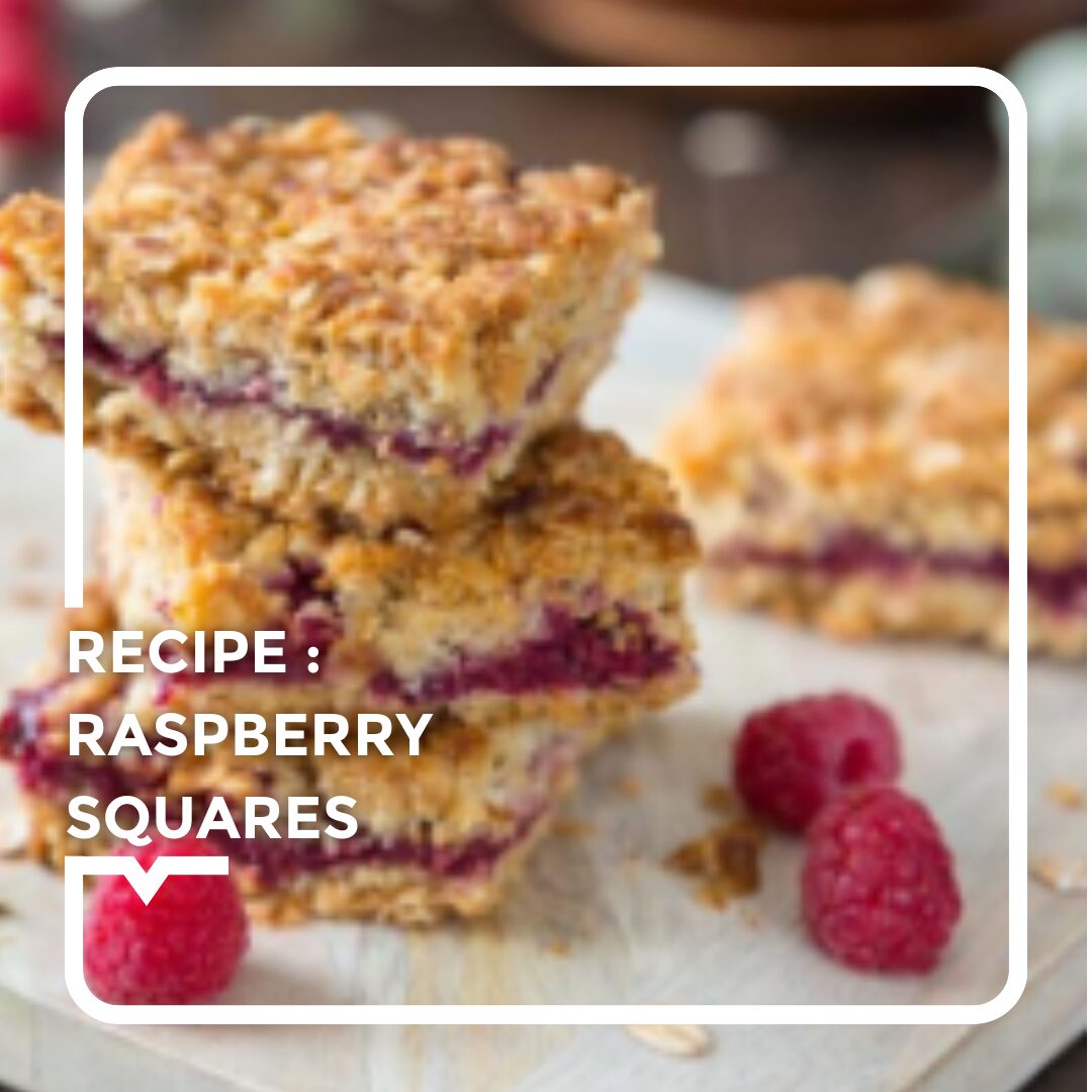 Recipe : Raspberry squares - Alegria Medical Centre