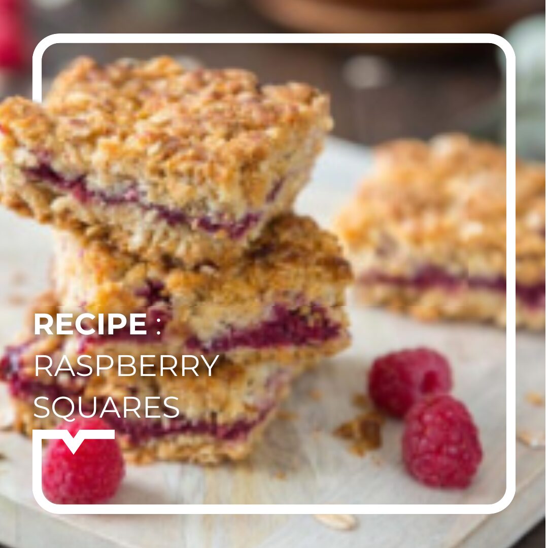 Recipe : Raspberry squares - Alegria Medical Centre